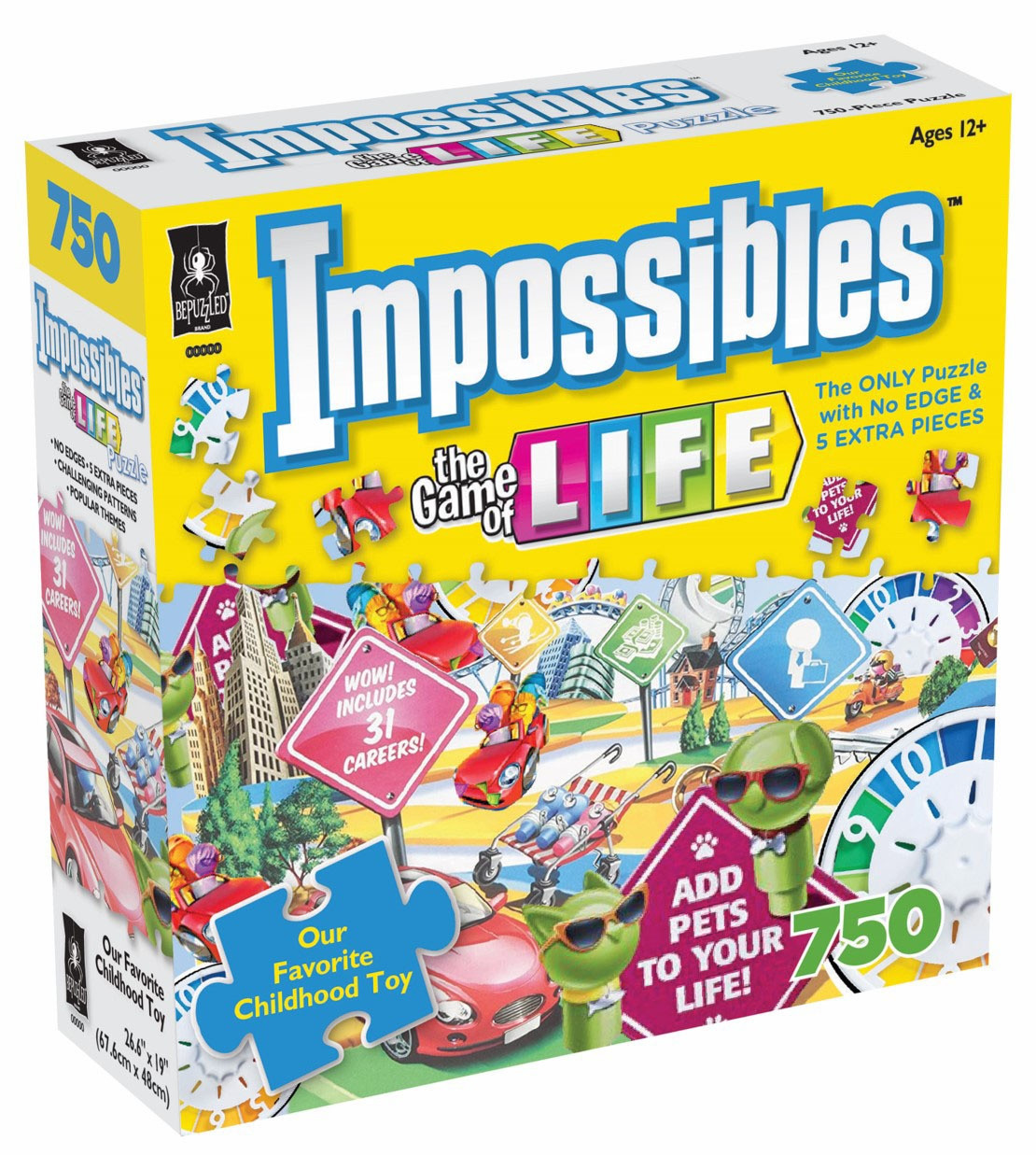 BePuzzled Impossibles Jigsaw Puzzle 750 Pieces 19"X26.5"-Game Of Life 33934 - GettyCrafts