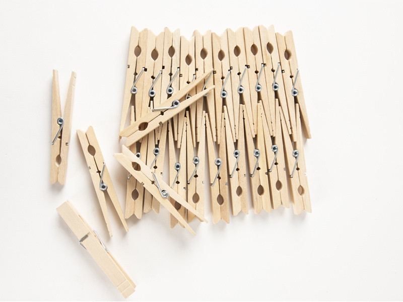 6 Pack CousinDIY Large Spring Clothespins 24/Pkg-Natural 3.37