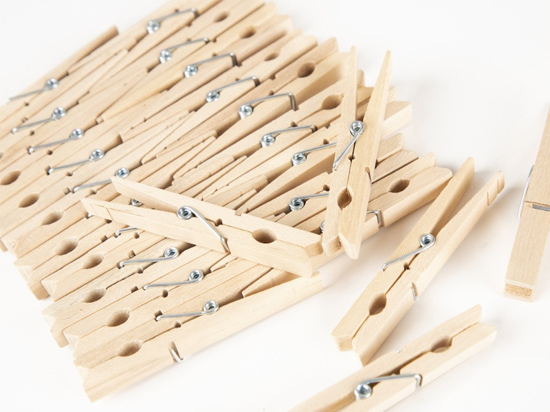 6 Pack CousinDIY Large Spring Clothespins 24/Pkg-Natural 3.37" 20326809 ...