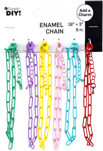 2 Pack - Cousin DIY Enamel Chains 6/Pkg-Multi-Color - 5A002GM2-1GJ54 ...