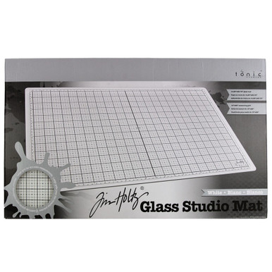 Tim Holtz Glass Studio Mat 23.75"X14.25"-White - 1912EUS - GettyCrafts