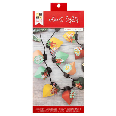 DCWV Light Up Advent-Makes 1 Garland 5A00279S-1G9KX - GettyCrafts