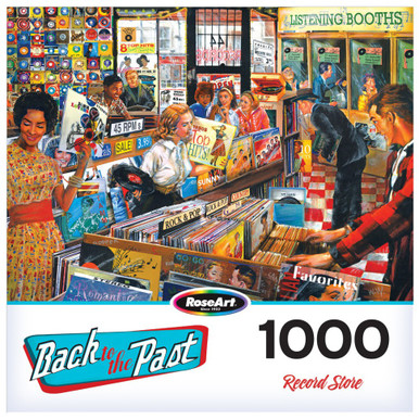 RoseArt Back To The Past Jigsaw Puzzle 1000 Pieces 20"X27"-Record Store ...