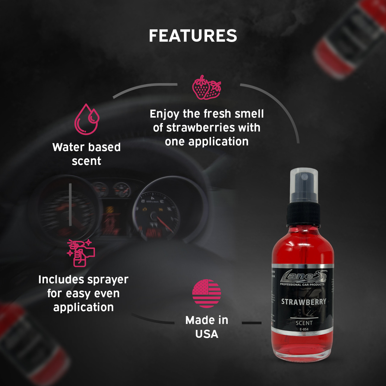 Strawberry Car Air Freshener Scent