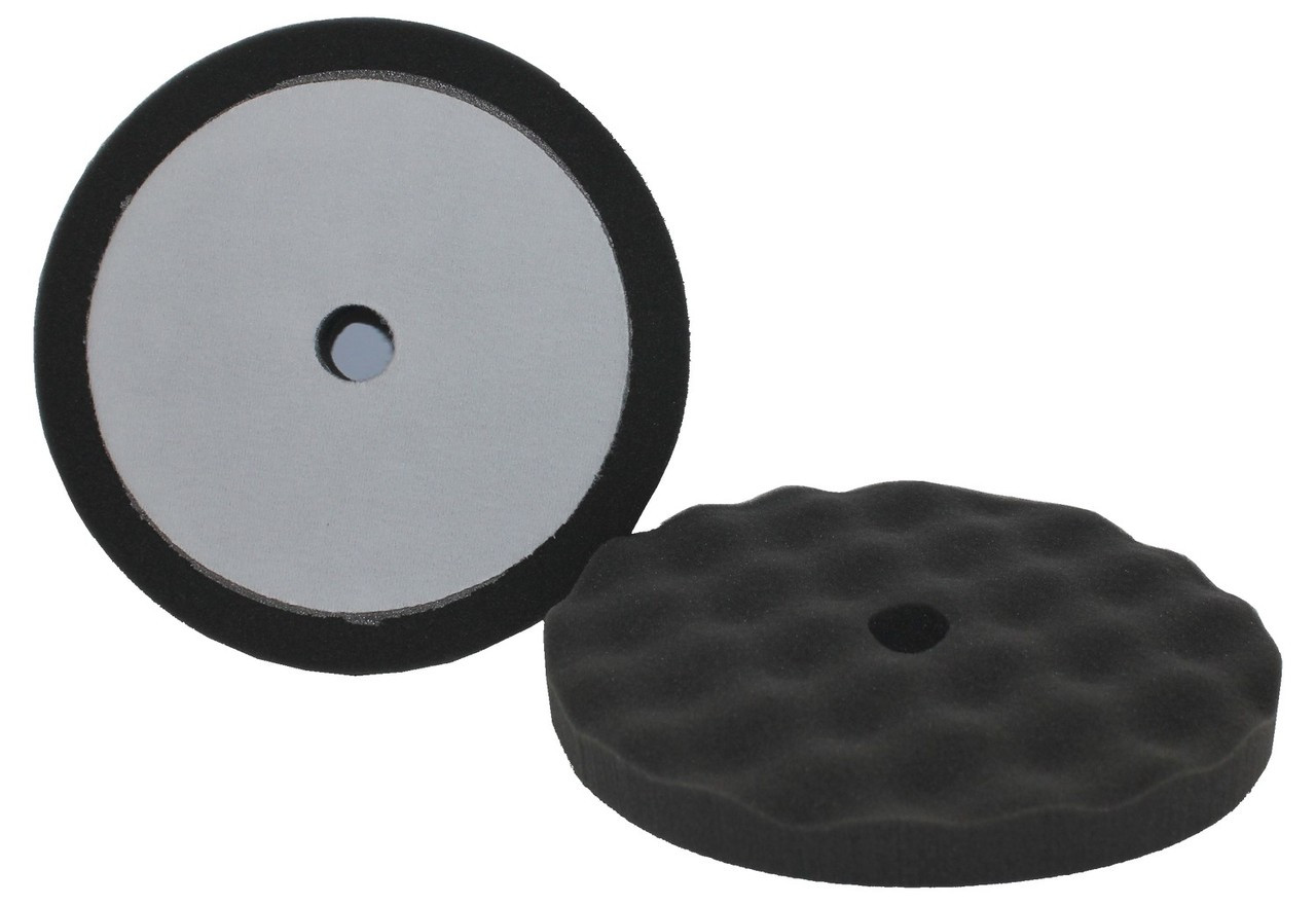 8" Final Finish Black Foam Waffle Weave Foam Polishing Pad