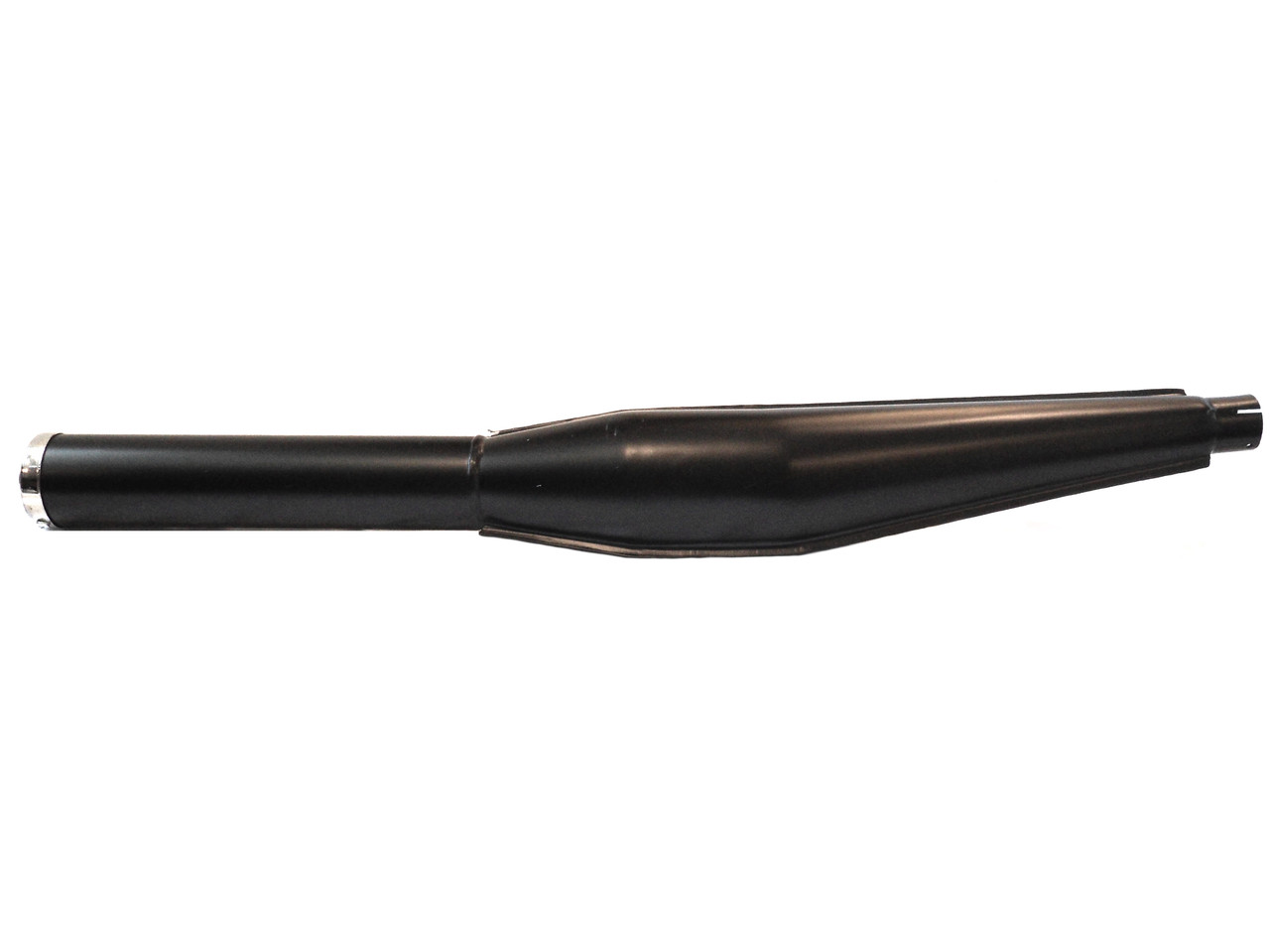 Universal Moped Exhaust 28mm Black Moped Division