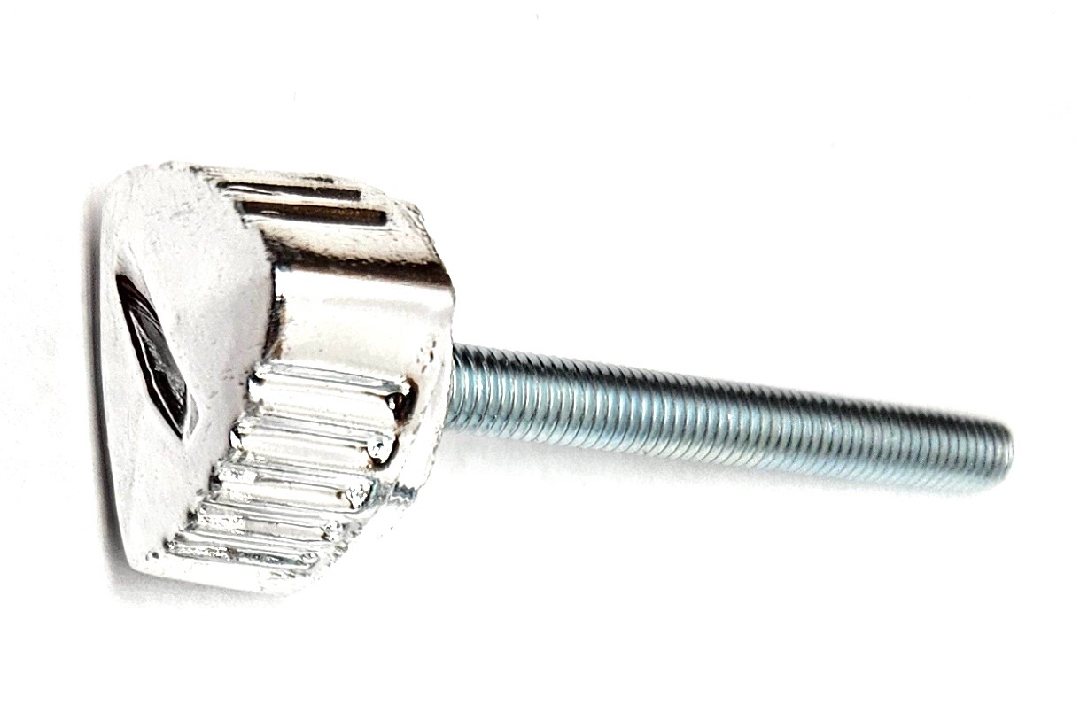Puch Side Cover / Panel Bolt "Longest" 46mm -Chrome - Moped Division