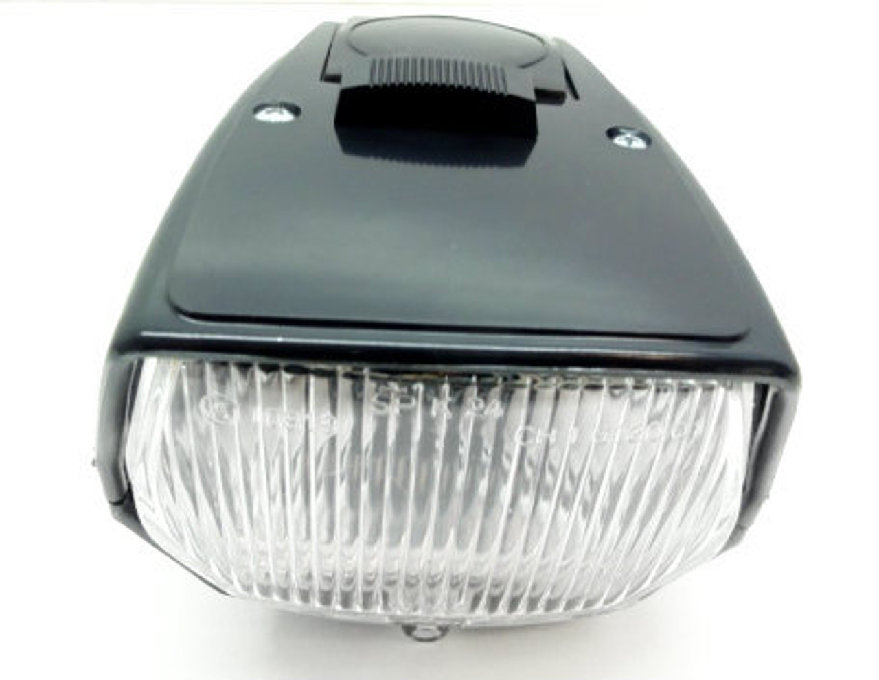 Black Euro Style Headlight With Switch Moped Division