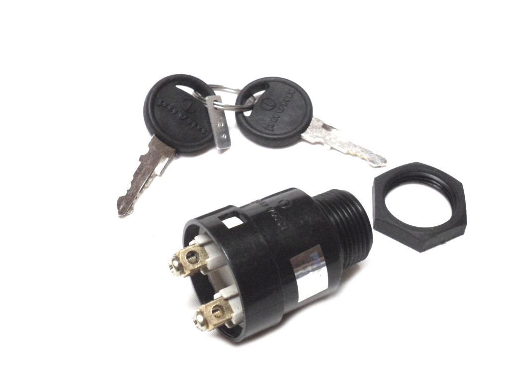 Original Kinetic Keyed Ignition Switch, 2 Prong - keys included - Moped ...