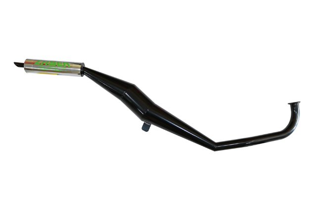 Tomos Colibri Laser Sport Exhaust - Silver - Moped Division