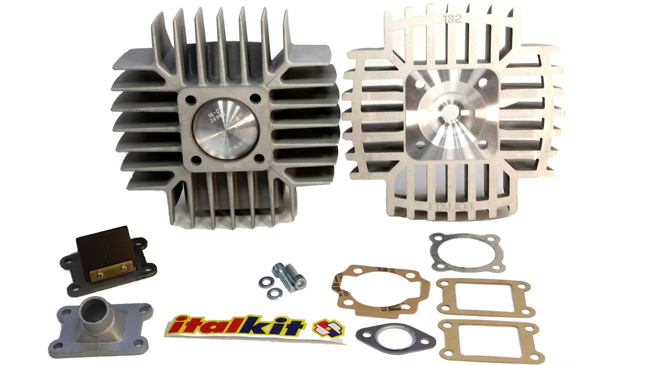 Puch 74cc Gilardoni Cylinder Kit W Head Reed Block And Intake Moped