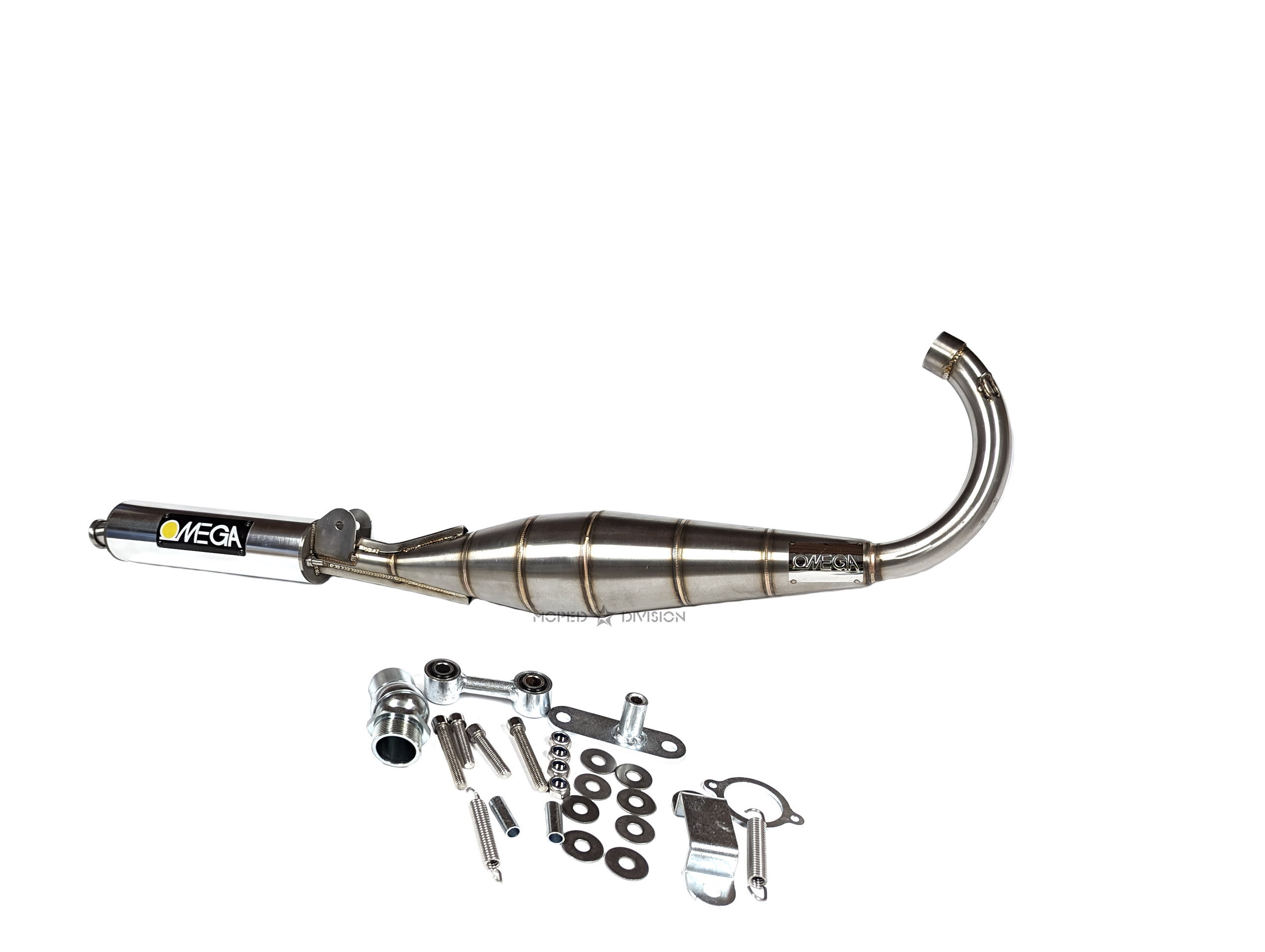 Motobecane MBK 51 Performance Racing Exhaust Pipe - Stainless Steel ...