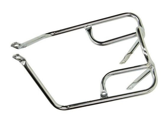 Puch Maxi Side Rail / Foot Rest Luggage Rack - Chrome - Moped Division