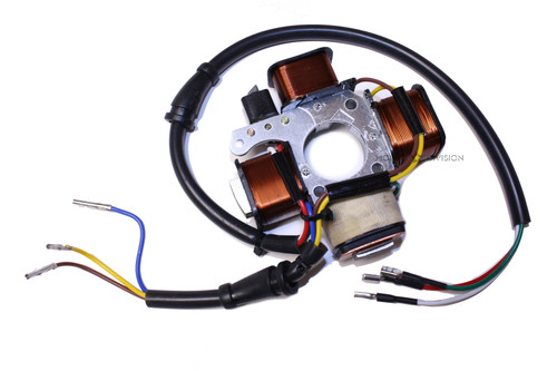 Vespa Piaggio Points Ignition Flywheel W Coils External Magnet