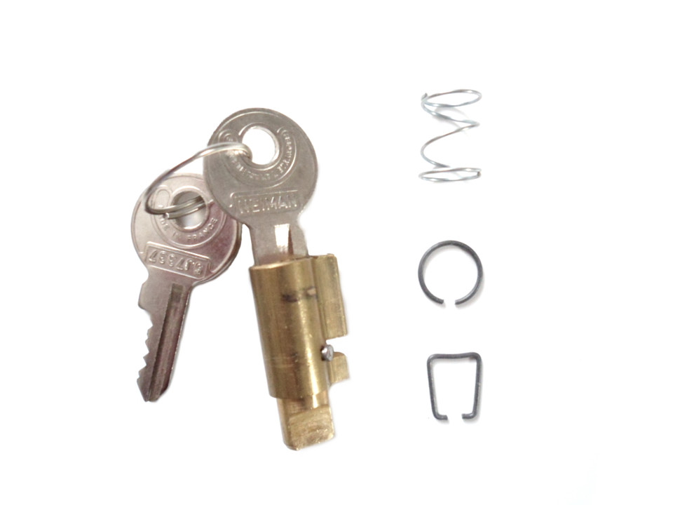 NOS Motobecane Fork Lock w/ Spring, clips, and Keys - Moped Division