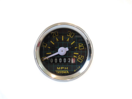 Kinetic Moped Speedometer with Back light - 50MPH - Moped Division
