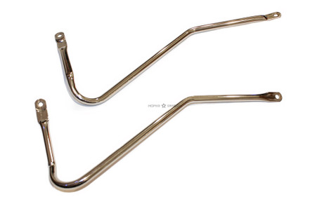 Puch Maxi Frame Side Rails - Chrome - Moped Division