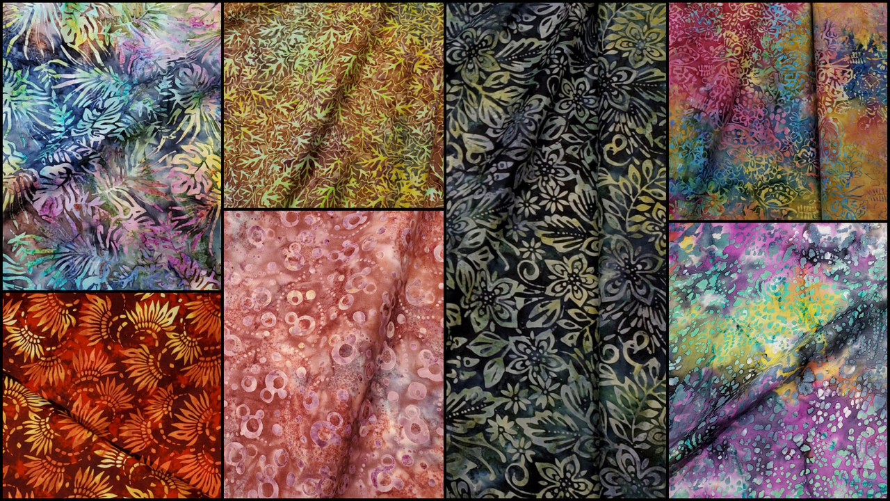 Tie Dye Batik Fabric by the Yard