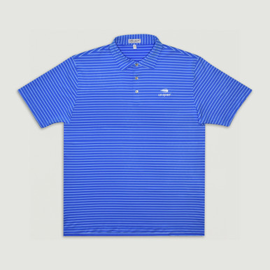 US Open Peter Millar Men's Drum Performance Jersey Polo - Royal