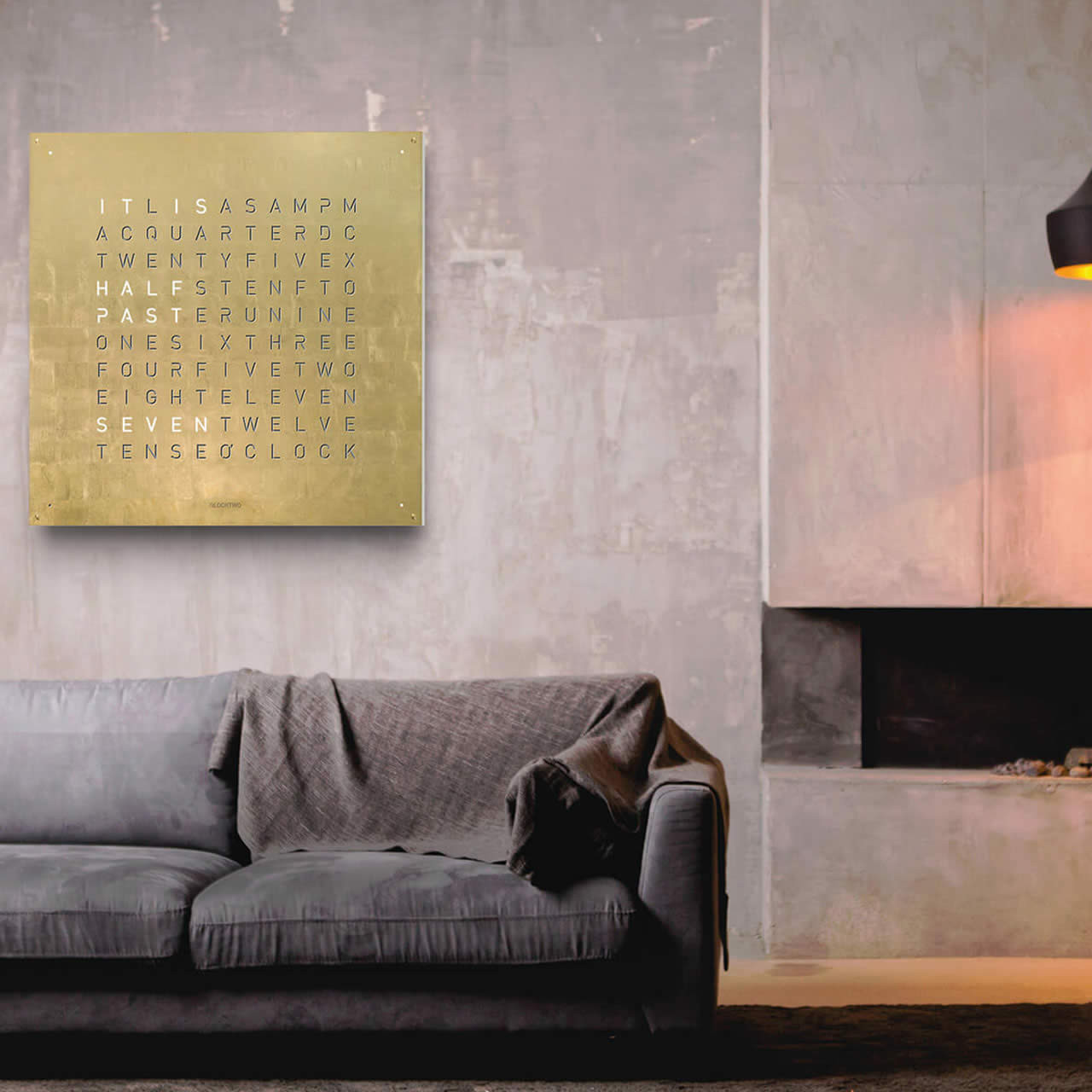 QLOCKTWO EARTH 90 Creator's Editions | Contemporary Large Wall Clock