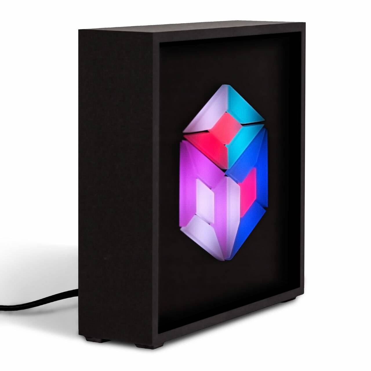 Time Cubed Contemporary LED Desktop Clock | Chronoart Barry Gamble