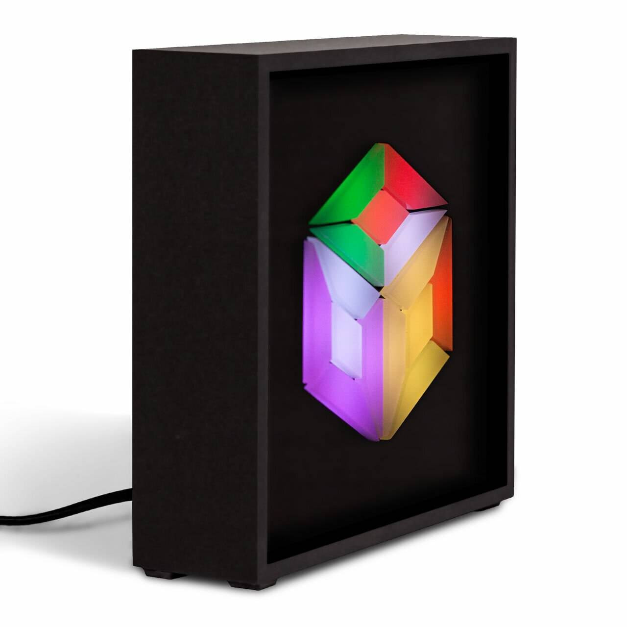 Time Cubed Contemporary LED Desktop Clock | Chronoart Barry Gamble