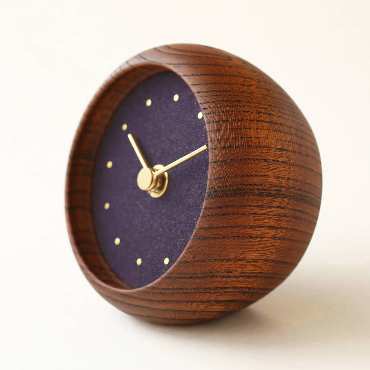 C-Brain Hanamokko Kodaimurasaki (Ancient Purple) Table Clock | Sugulite ...