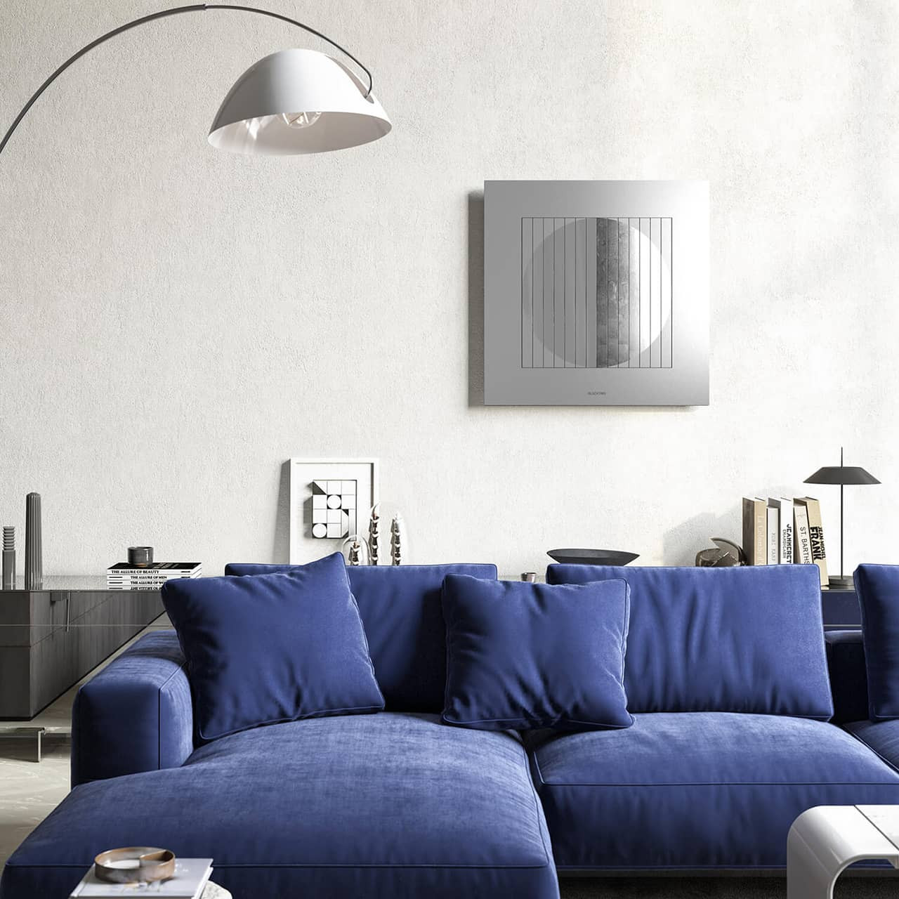 QLOCKTWO MOON | Lunar Phase Wall Clock | Moon Cycle Art