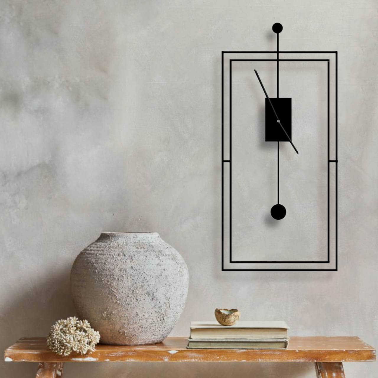 Rettangolo V (Vertical Rectangle) Clock