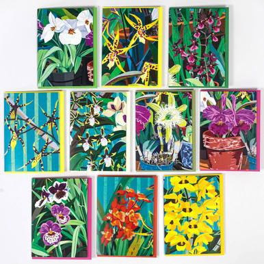 Orchid Blank Greeting Cards | Artwork by Kirk Fanelly
