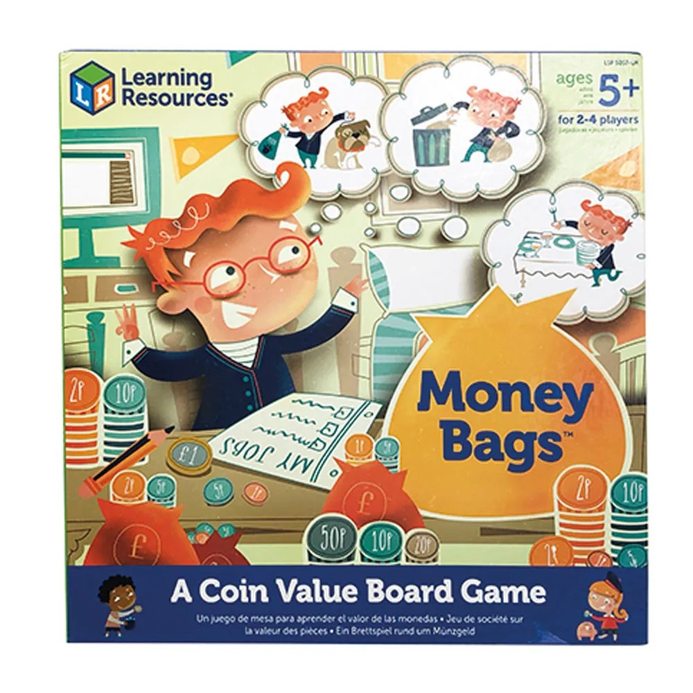Learning Resources Money Bags Coin Value Game - Supplies for Schools