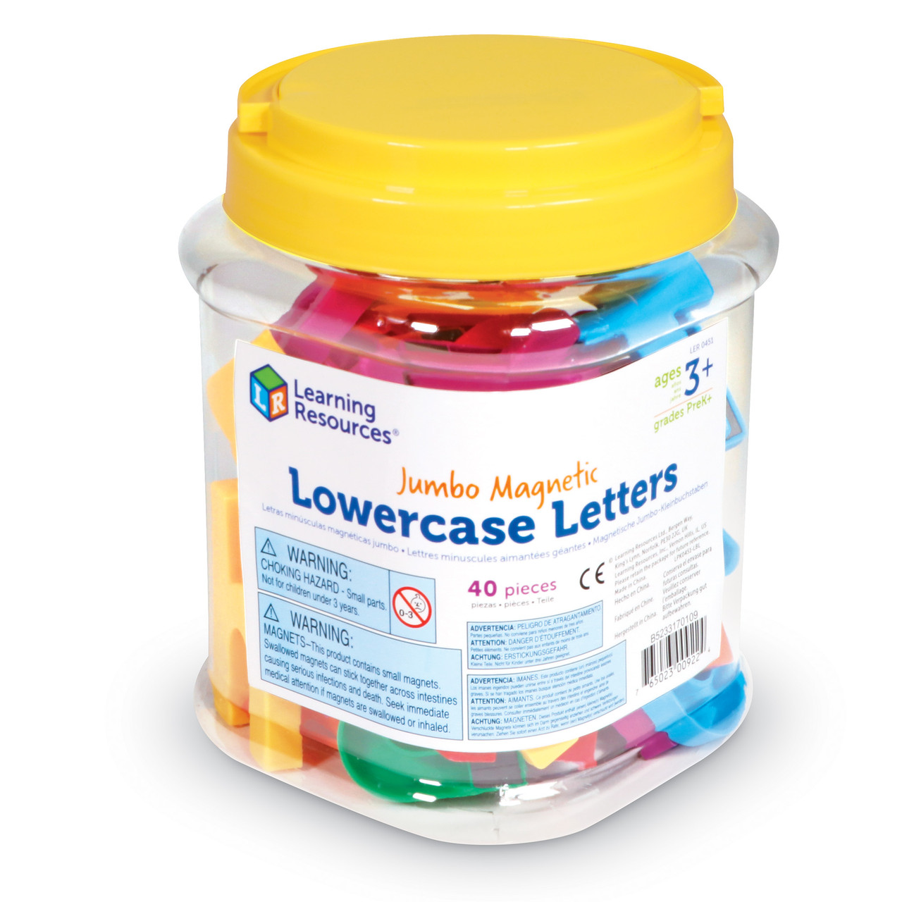 Learning Resources Jumbo Magnetic Lowercase Letters (Set of 40 ...