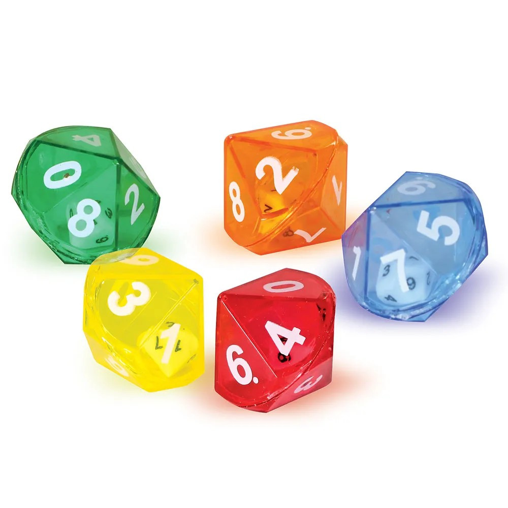 Learning Resources Ten-Sided Dice in Dice - Supplies for Schools