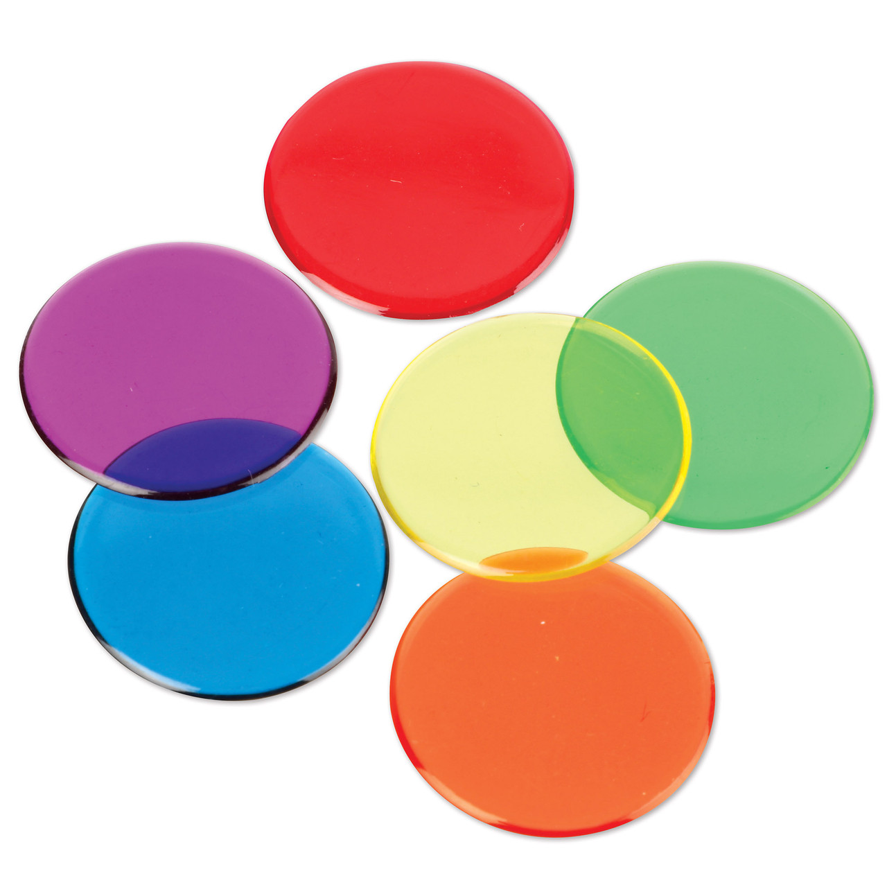 Learning Resources Transparent Counters (Set of 250) - Supplies for Schools
