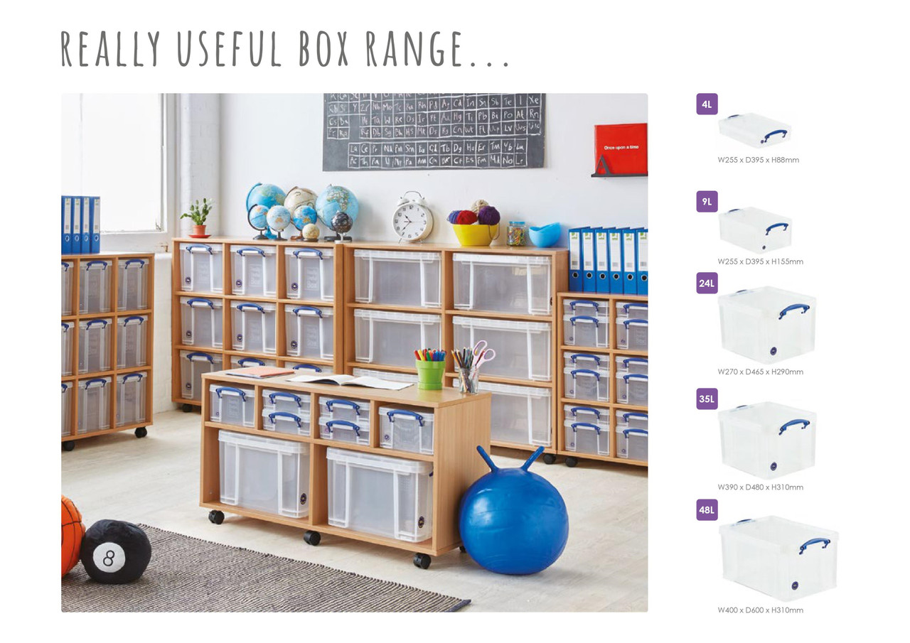 Monarch Really Useful Box Storage Unit with or without 24x4L/12x9L/a ...