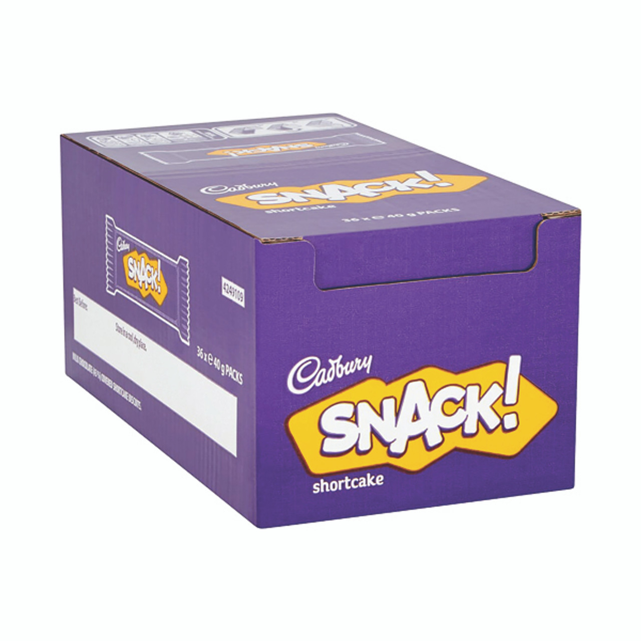 Cadbury Snack Shortcake 40g (Pack of 36) - Supplies for Schools