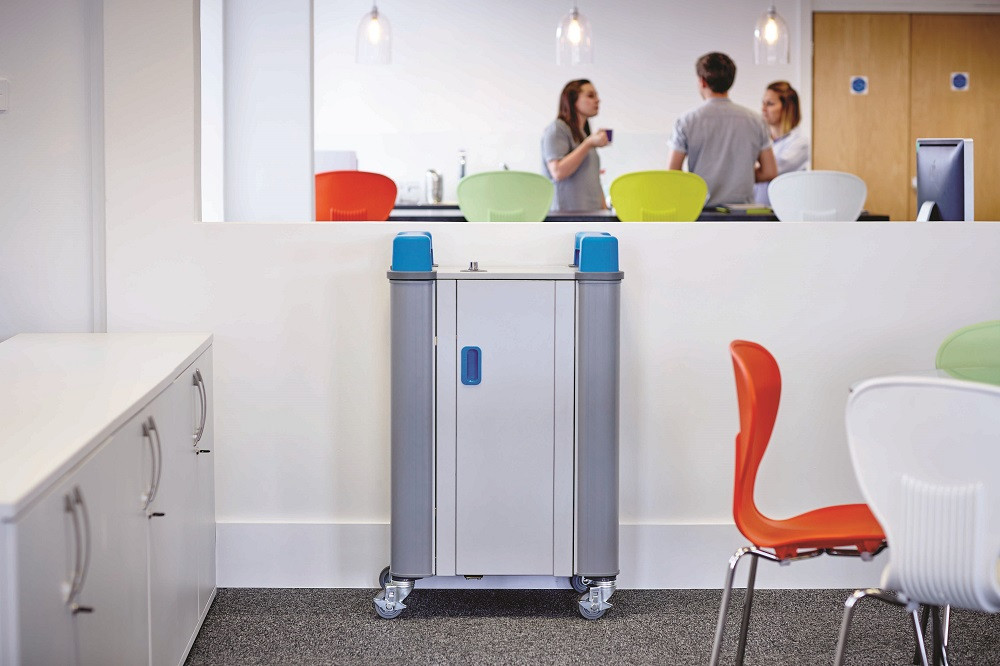 TabCabby Horizontal Trolley for 16 Tablets and USB Devices up to 11 ...