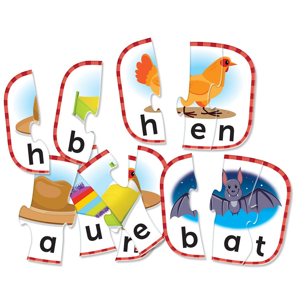 Learning Resources 3-Letter Word Puzzle Cards - Supplies for Schools