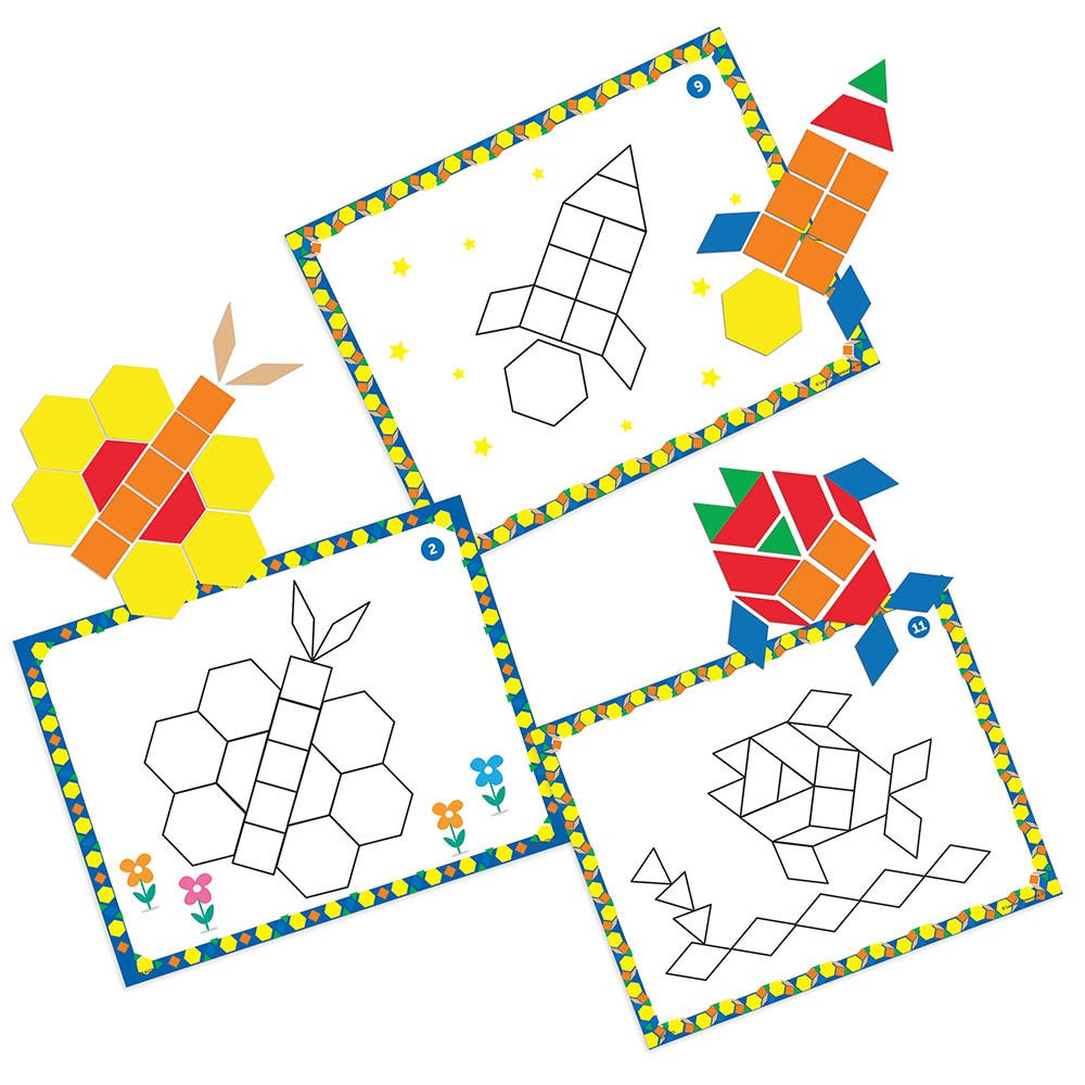 Learning Resources Pattern Block Activity Set - Supplies for Schools