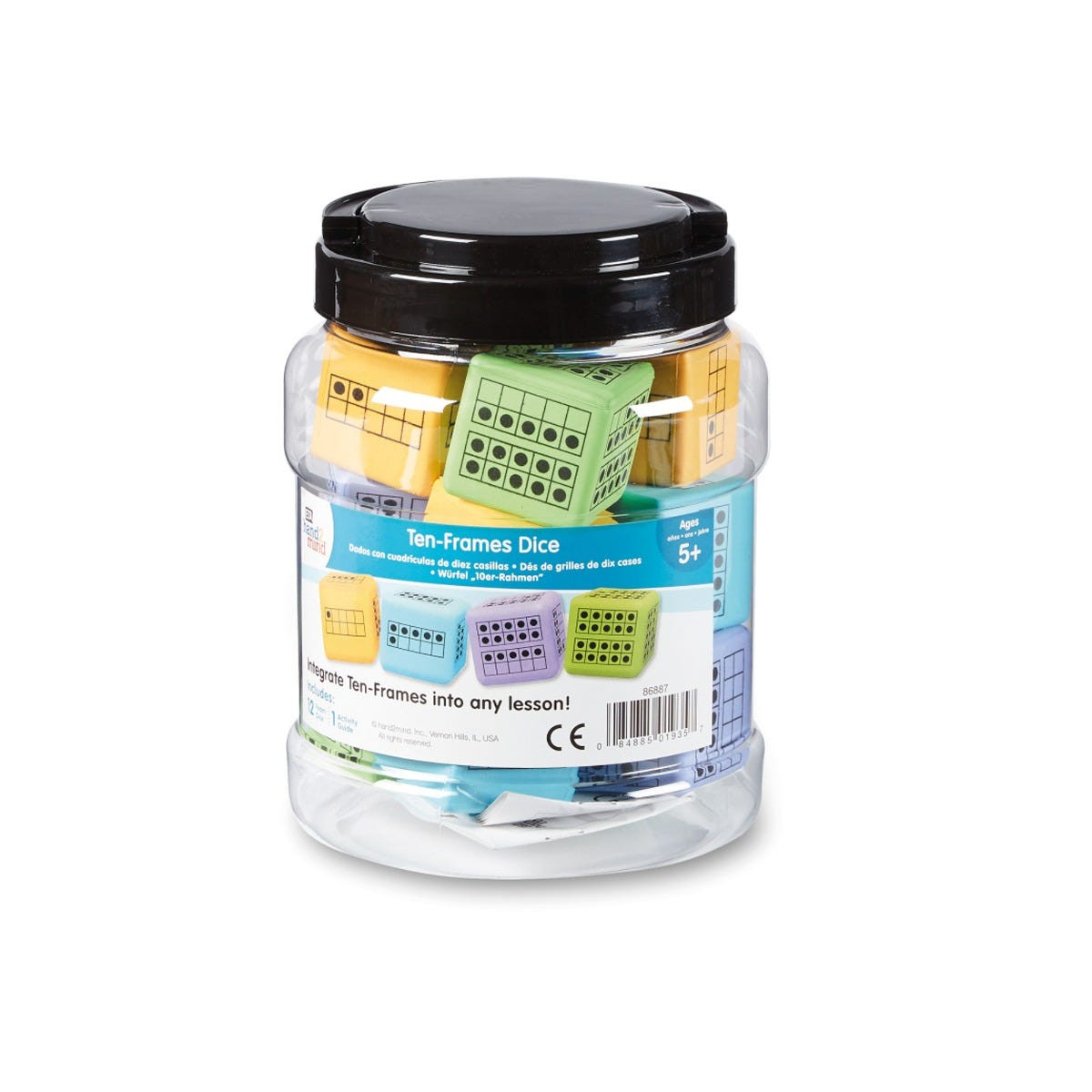 Learning Resources Ten Frames Dice - Supplies for Schools