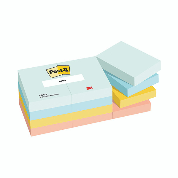 Post-it Beachside Colour 38x51mm 100 Sheet (Pack of 12) 7100259449 ...