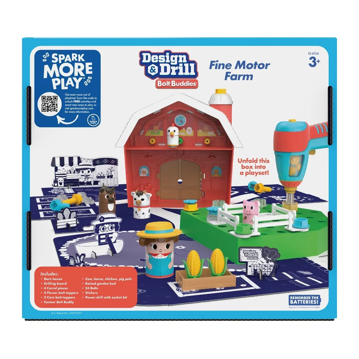 Learning Resources Design & Drill Bolt Buddies Barn - Supplies for Schools