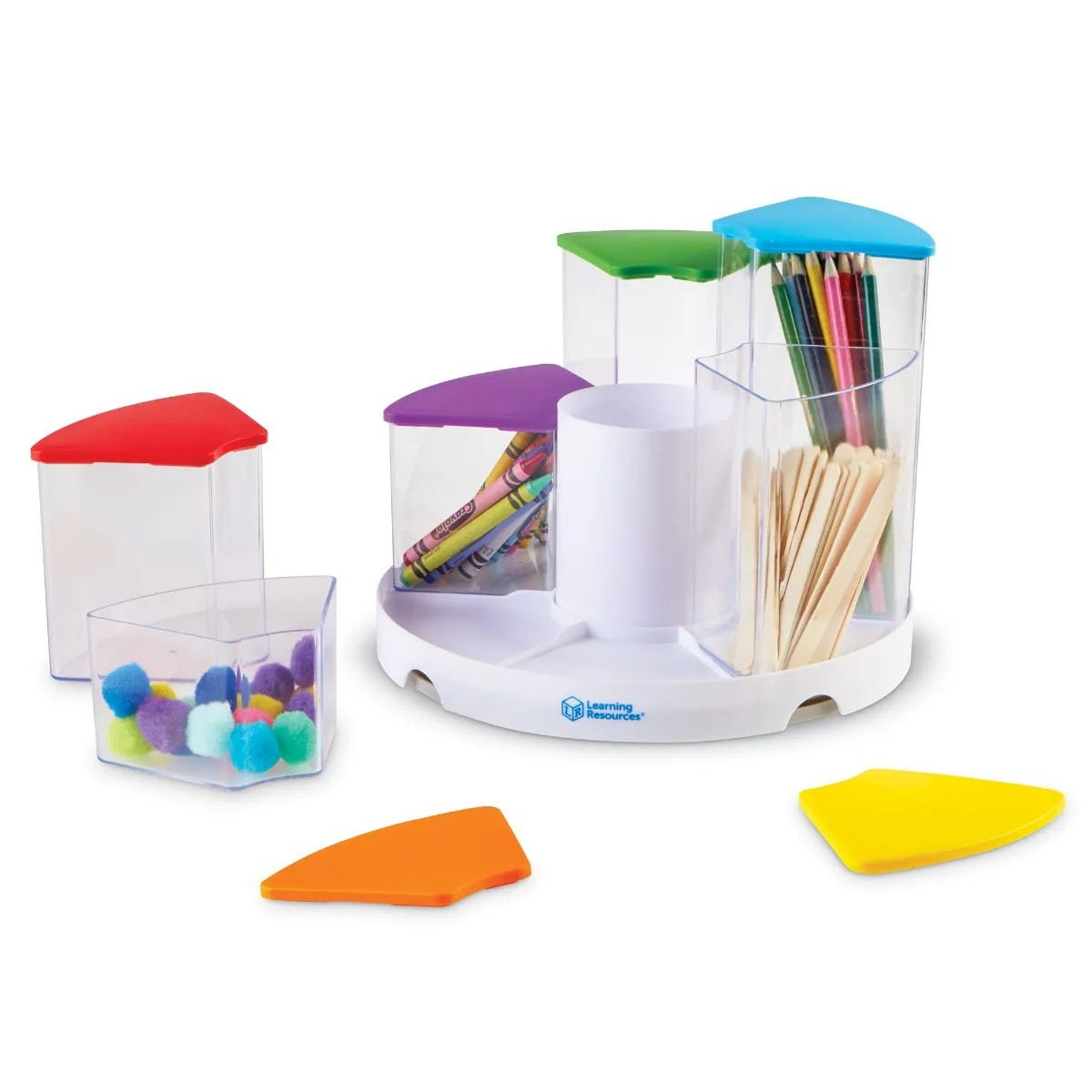 Learning Resources Create-a-Space See-Thru Spinning Bins - Supplies for ...