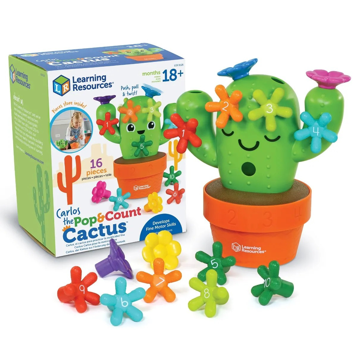 Learning Resources Carlos The Pop & Count Cactus - Supplies for Schools