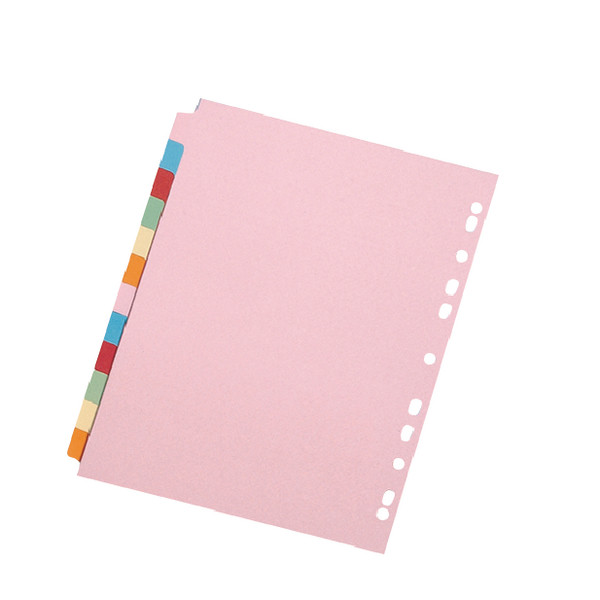 Q-Connect 12-Part Subject Divider Multi-Punched A4 (Pack of 20 ...