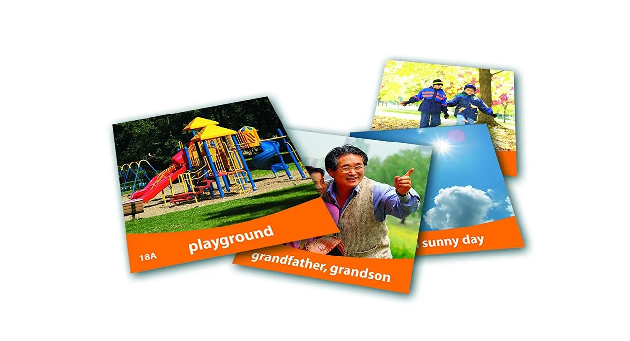 Learning Resources Basic Vocabulary Photo Cards Set - Supplies for Schools