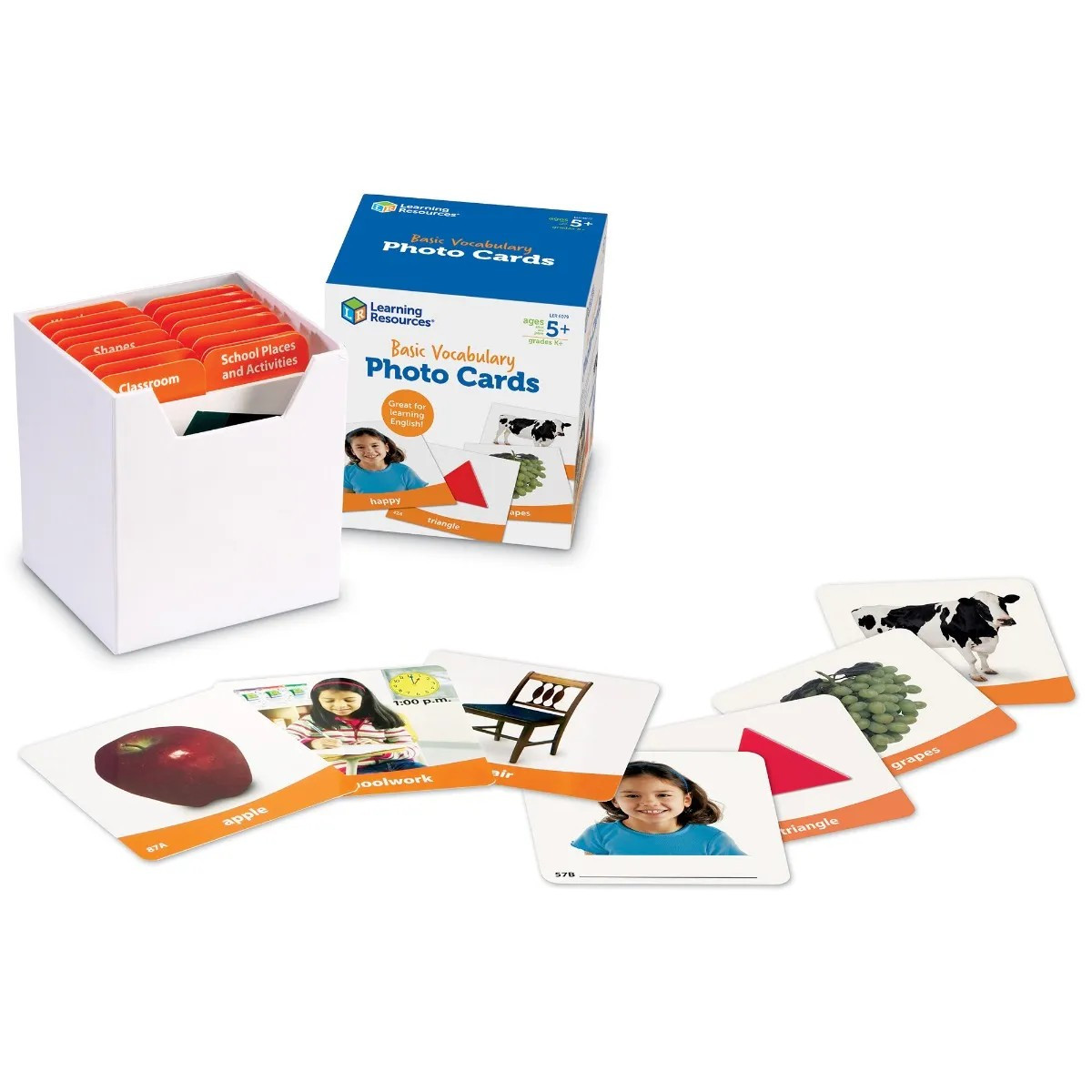 Learning Resources Basic Vocabulary Photo Cards Set - Supplies for Schools