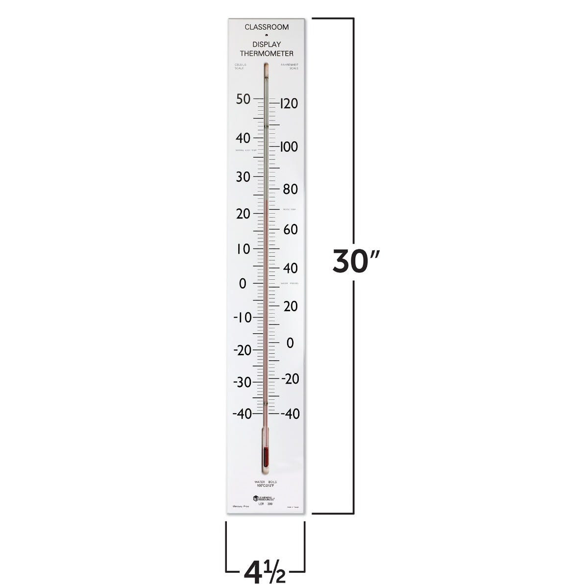 Learning Resources Giant Classroom Thermometer - Supplies for Schools