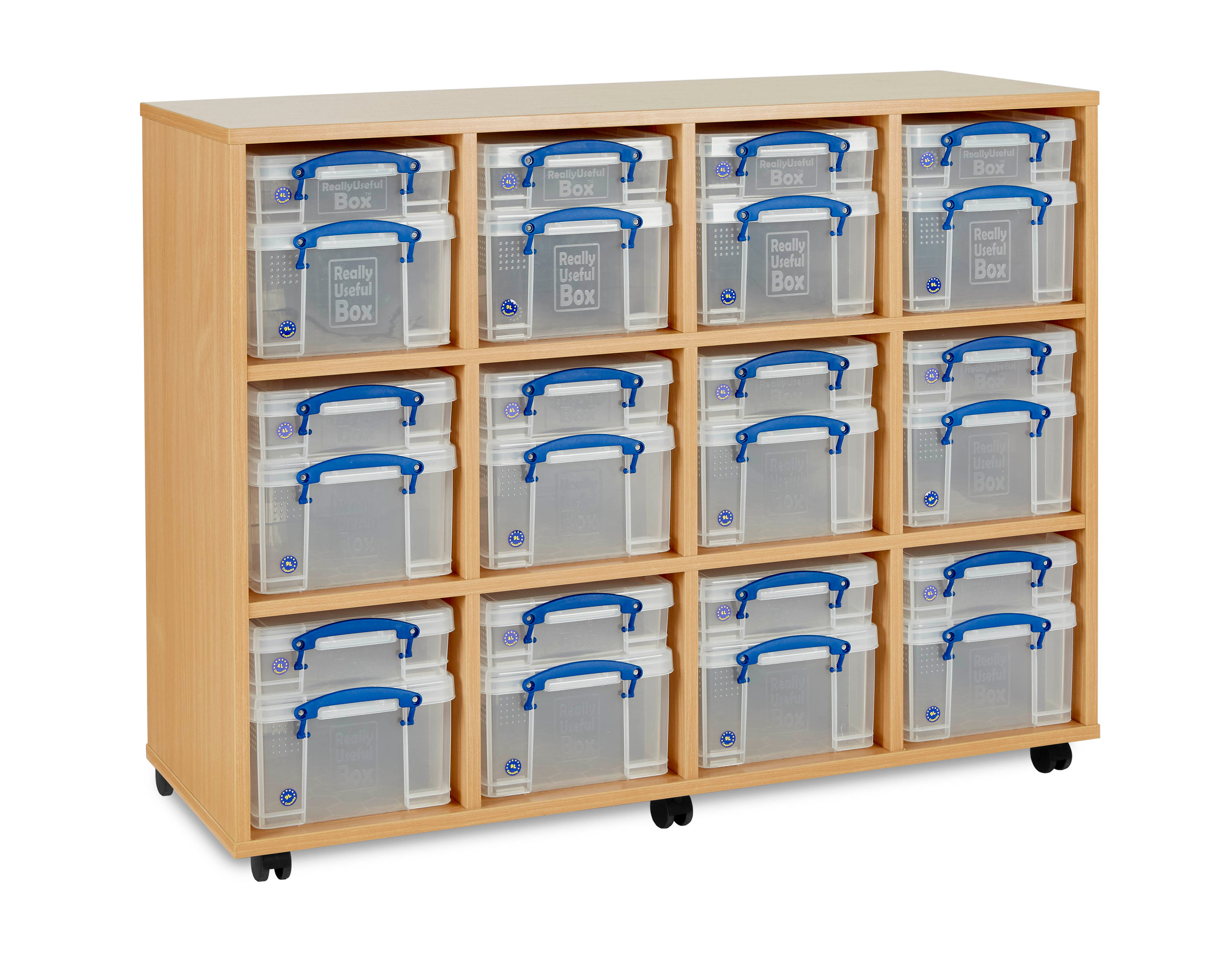 Monarch Really Useful Box Storage Unit with or without 12x4L and 12x9L ...