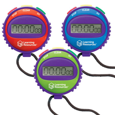 Learning Resources Simple Stopwatch (Set of 6) - Supplies for Schools